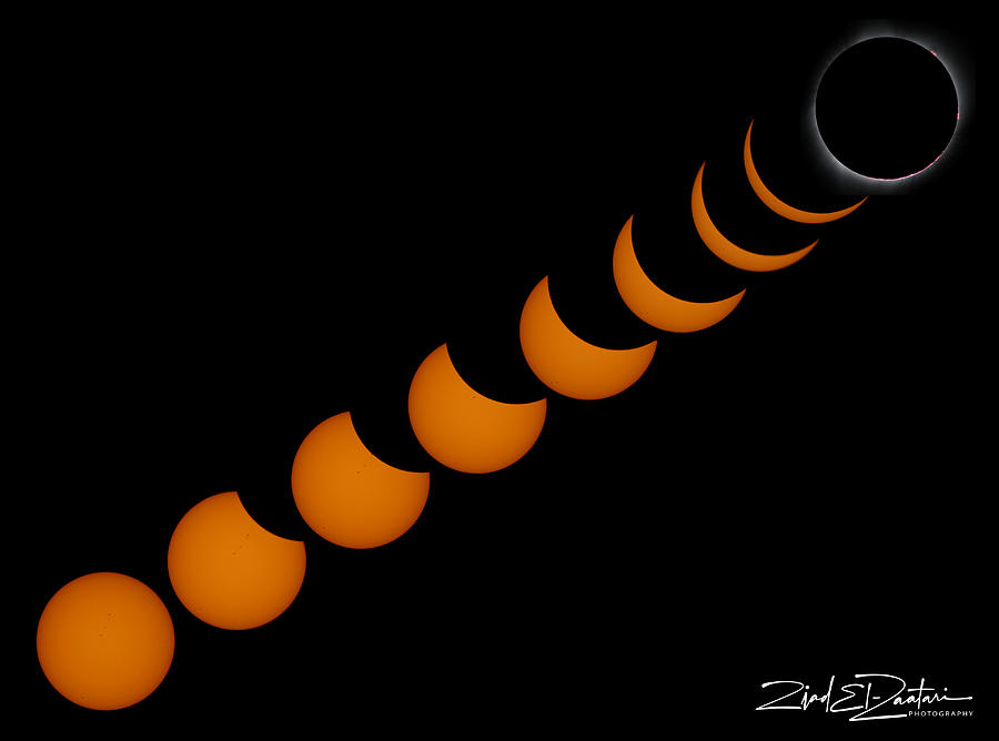 Solar Eclipse Sequence Photograph by Ziad El-Zaatari - Fine Art America