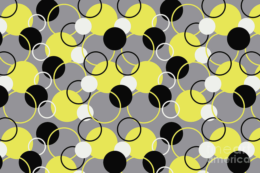 Solid Color Circles and Rings Pattern V4 Pantone 2021 Color Of The Year ...