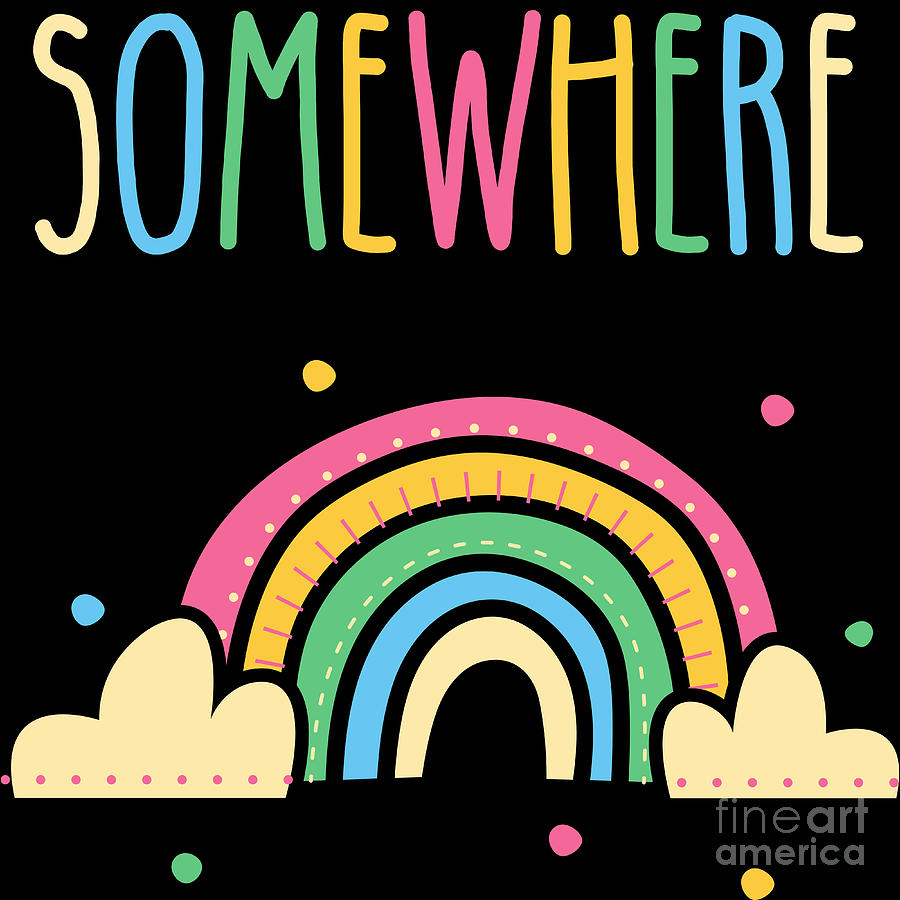 Somewhere Over the Rainbow Digital Art by Nathalie Aynie - Fine Art America