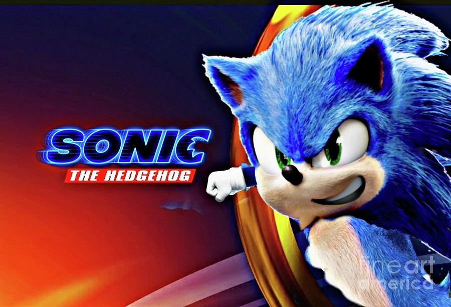 Sonic the hedgehog cartoon Digital Art by Saimun afran Sunny - Pixels