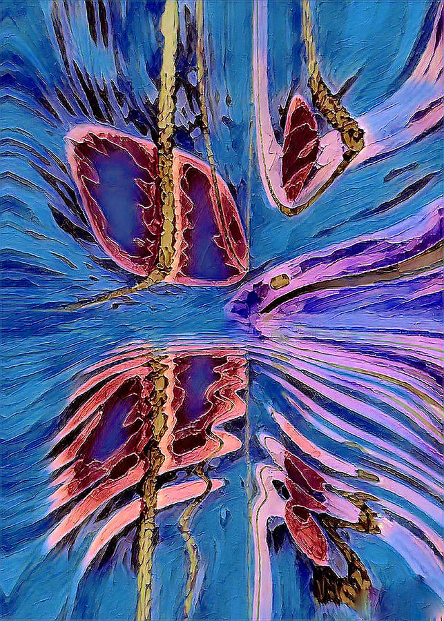 Soothing currents reflection abstract Digital Art by Silver Pixie ...