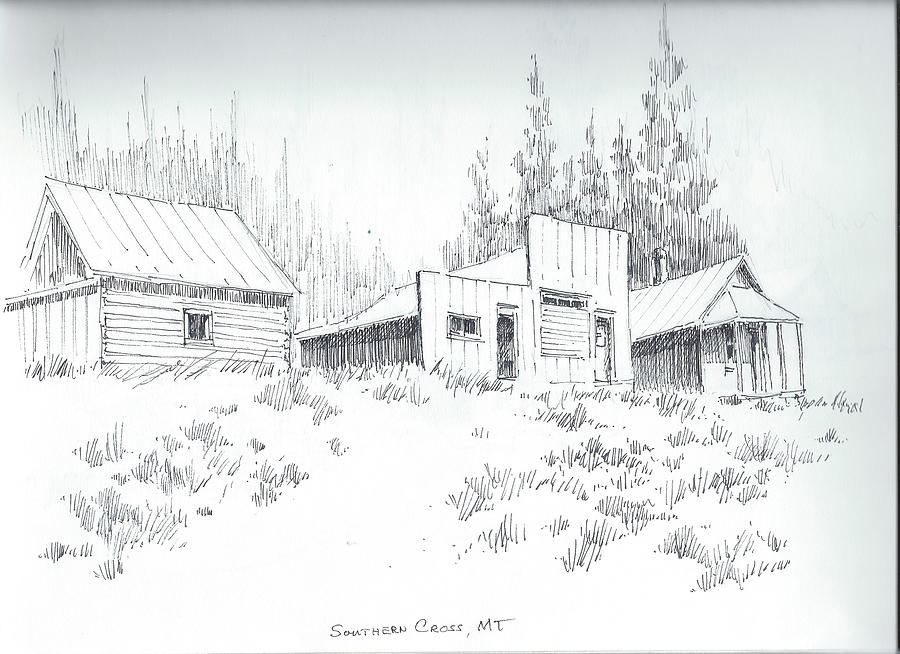Southern Cross Ghost Town Drawing by Kevin Heaney - Fine Art America