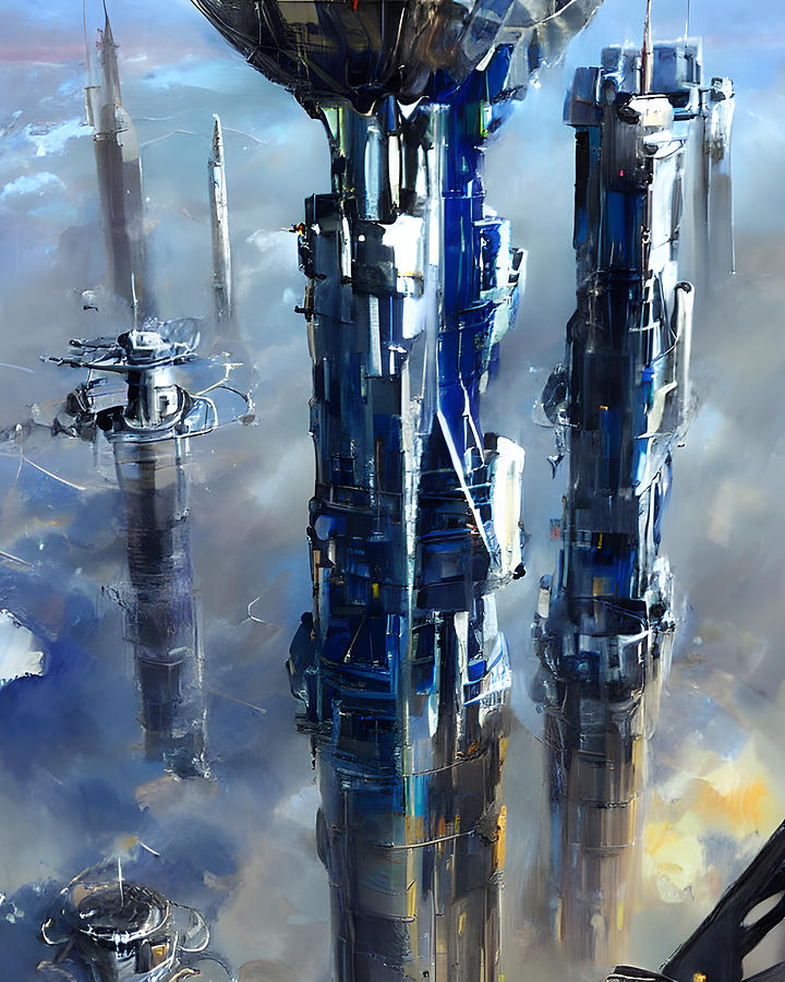 Space Elevator Digital Art by Peter Cochran - Fine Art America