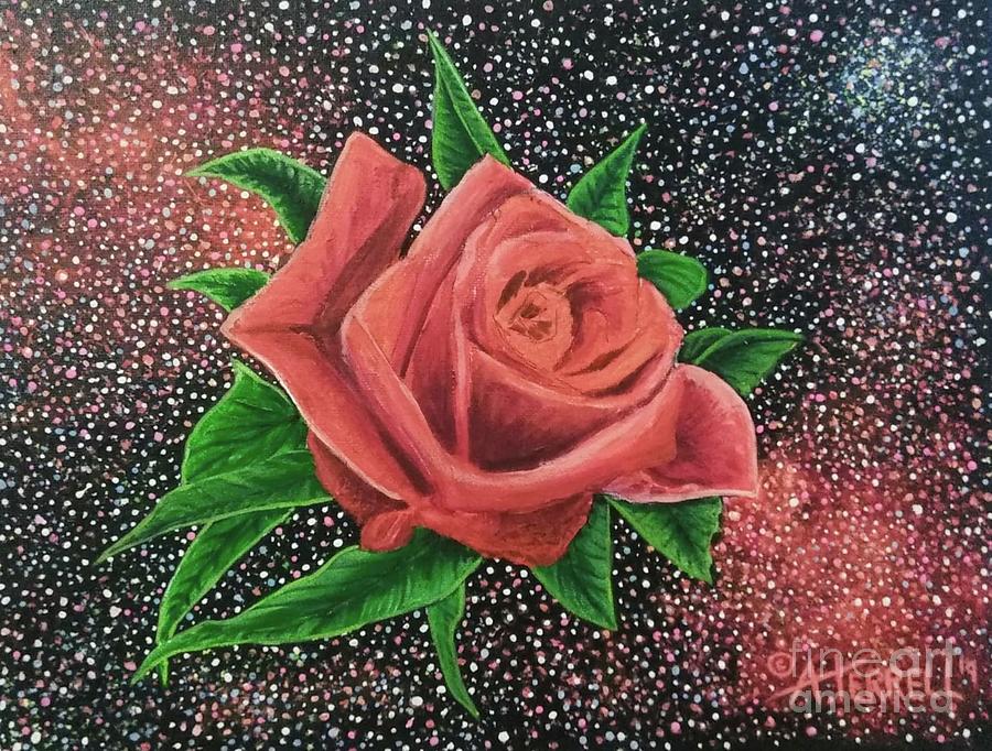 Space Rose Painting by Terrell Clark - Fine Art America