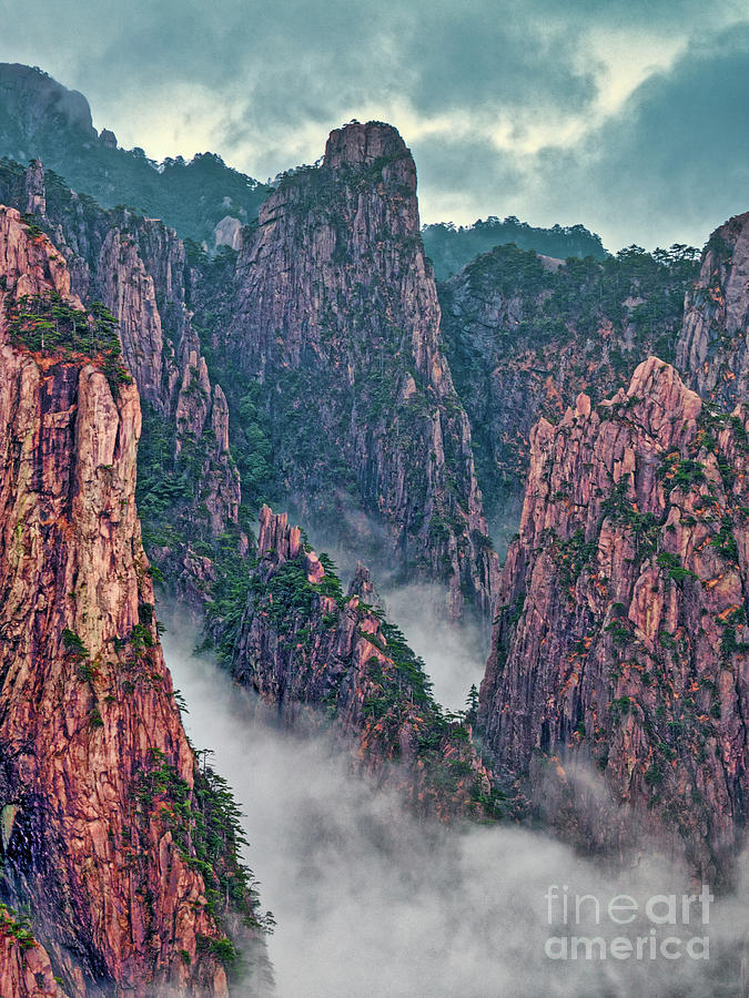 Spectacular scenery of Mount Huangshan after rain. Wall Art, Art Photograph by PuiYuen Ng - Pixels