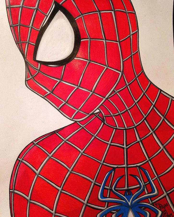 Spidey Drawing by Eden Gates - Pixels