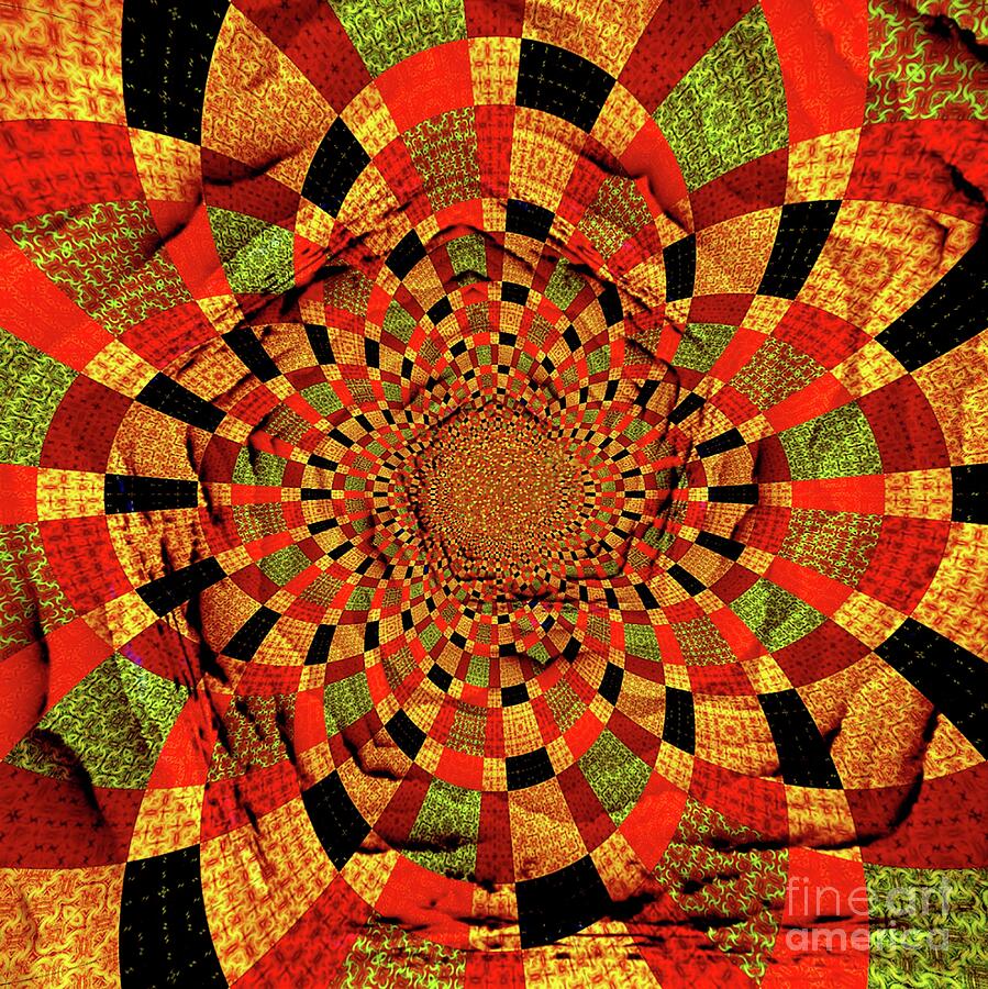 Spiral textile design abstract Digital Art by Laura Vanatka - Fine Art ...