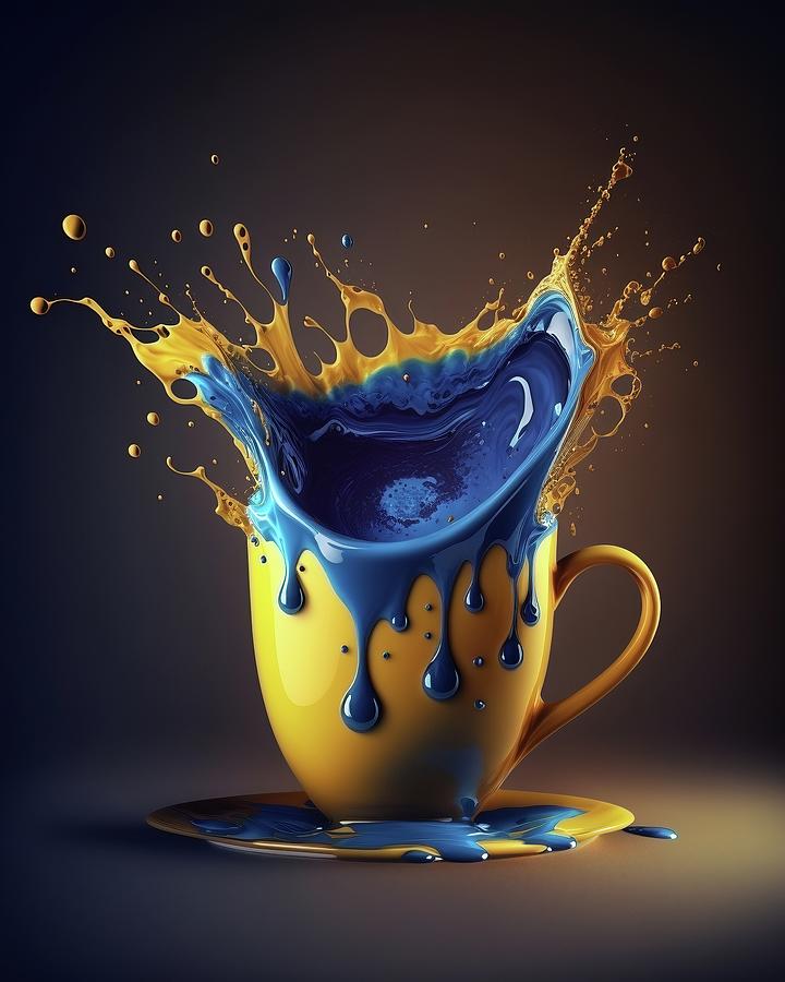 Splash Digital Art by Pascal CRIBIER - Fine Art America