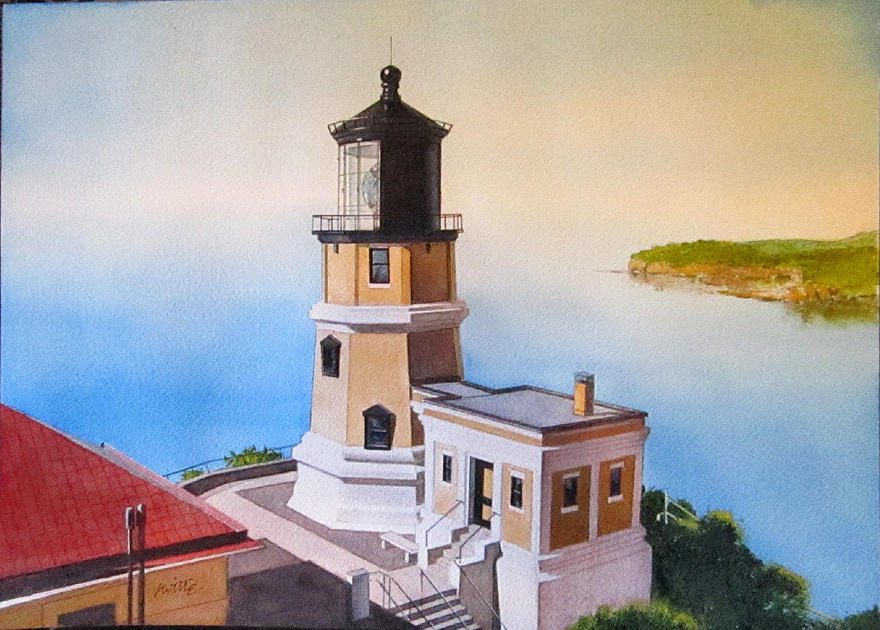 Split Rock Lighthouse Painting by Kenneth Witte - Fine Art America