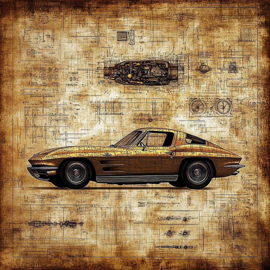 Split-Window Codex Digital Art by Frederick Vellani - Pixels Merch