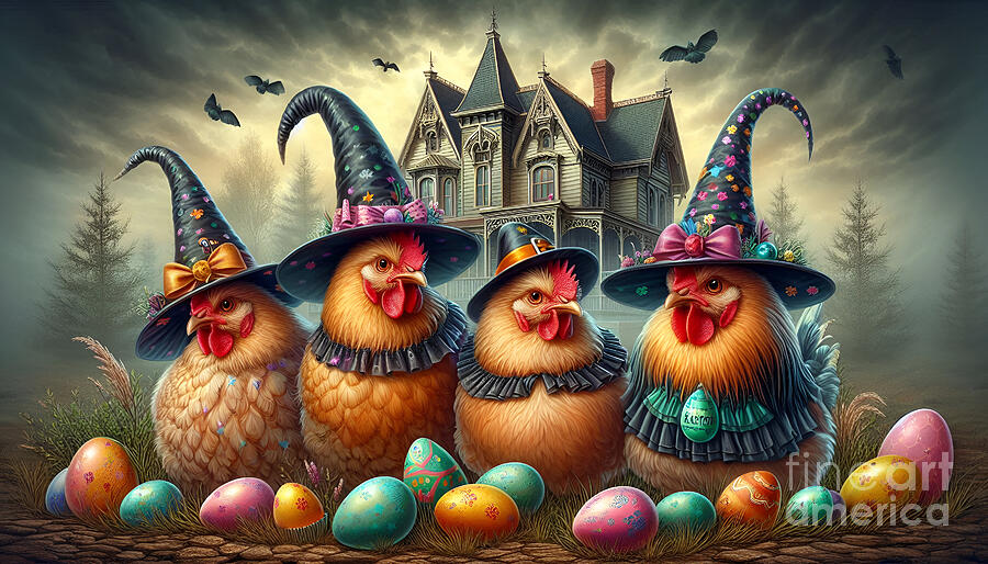 Spooky Easter Digital Art by Mia Wikstrom - Fine Art America