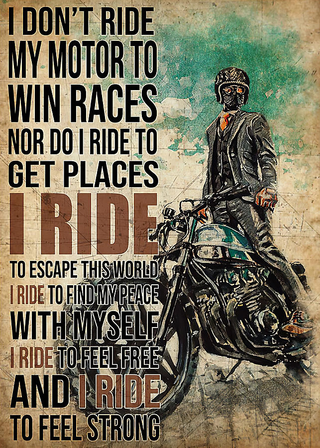 Sport Motorcycle I Ride Digital Art by Gambrel Temple - Fine Art America