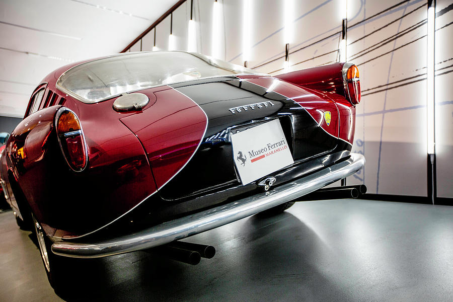 Sporty Red Ferrari Rear Photograph by Nancy Carol Photography - Fine ...