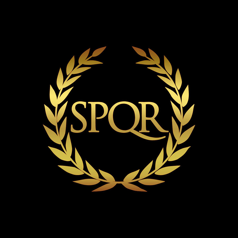 SPQR Logo Drawing by Tiana Rice - Fine Art America