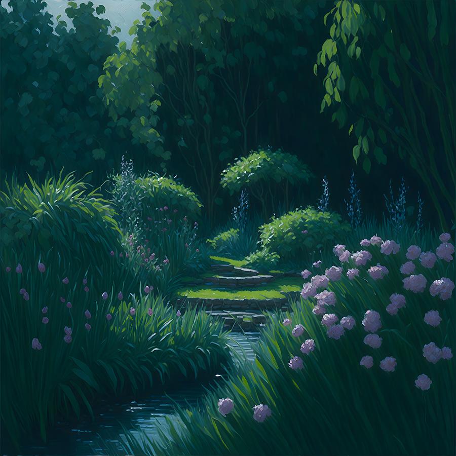 Spring Garden Digital Art by Sara Pixel Pixie - Fine Art America