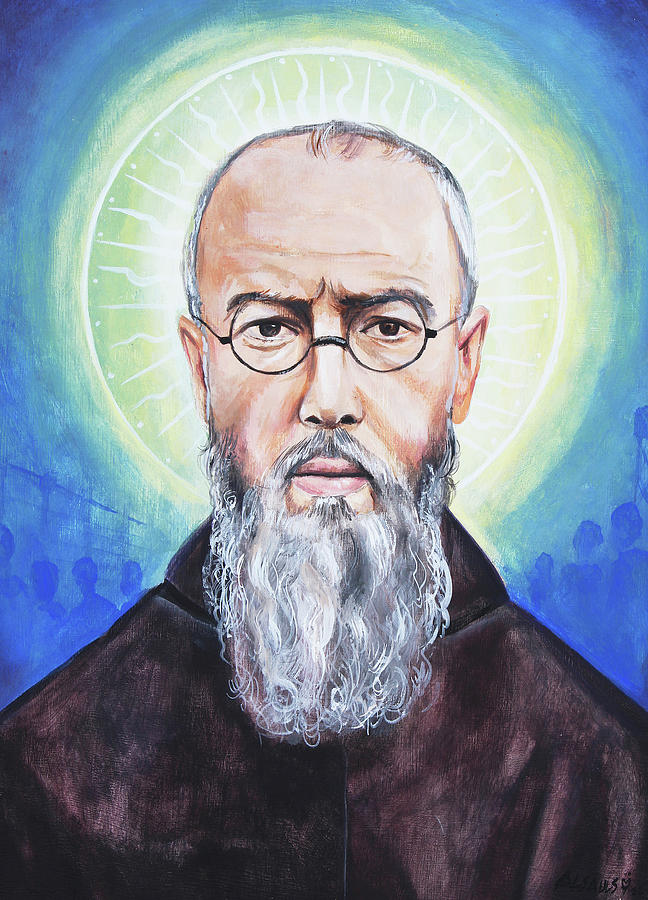 St. Maximilian Kolbe Painting by Al Sauls Icons - Fine Art America
