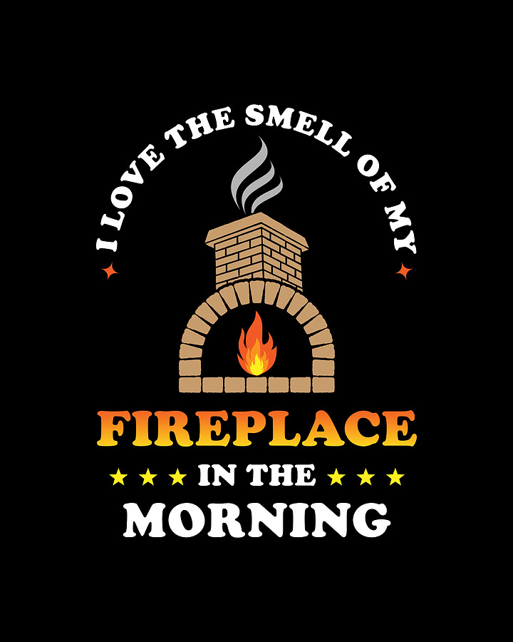 Stack Fireplace Quote Digital Art by Manuel Schmucker - Fine Art America