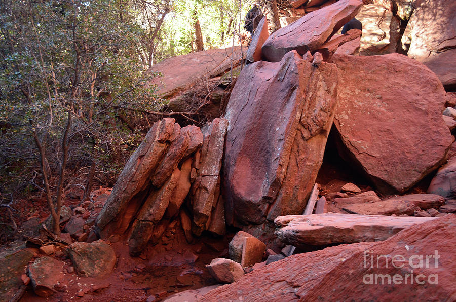 Stack of Red Rock Slabs in Sedona Photograph by DejaVu Designs - Fine ...