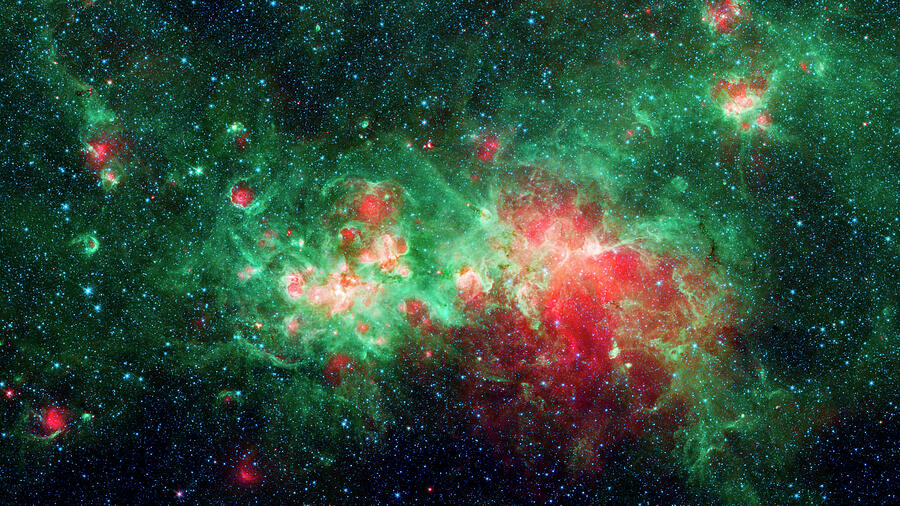Star Factory W51 Nebula Milky Way by NASA JPL Spitzer Space Telescope ...