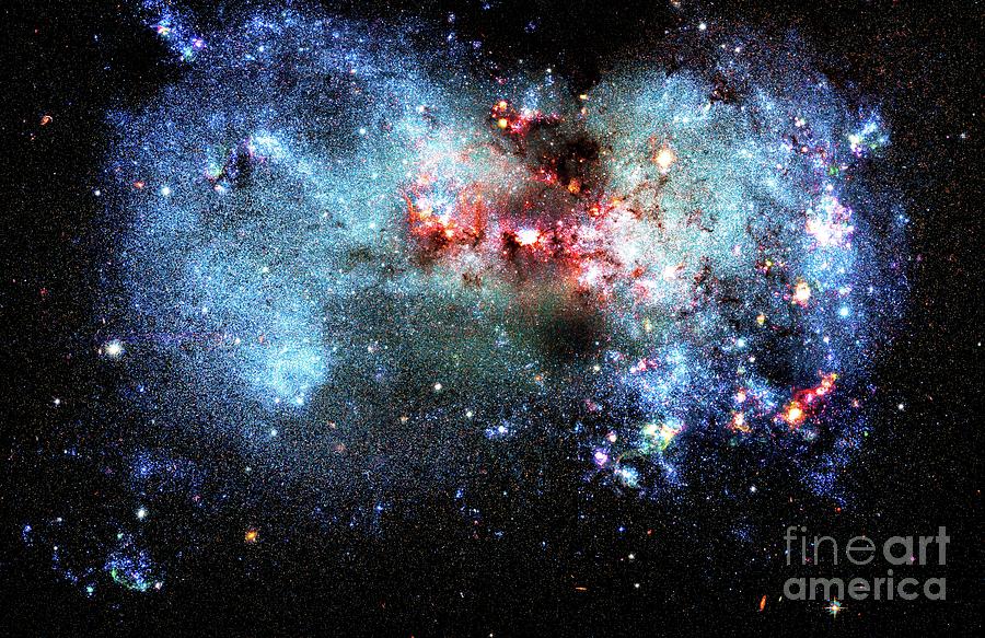 Star Formation in Galaxy NGC 4449 Photograph by M G Whittingham - Pixels