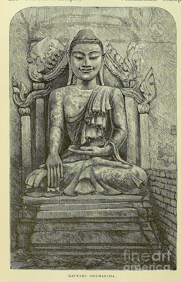 Statue of Gautama Siddhartha The founder of Buddhism n2 Drawing by ...