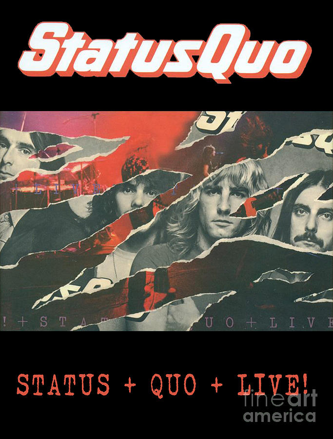 Status Quo Live Digital Art by Carl Traill - Fine Art America