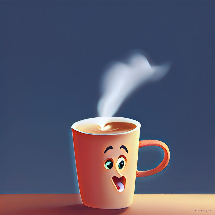 Steaming Hot Java Digital Art by Cindy's Creative Corner - Fine Art America