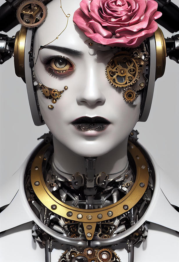 Steampunk Humanoid III Digital Art by Abigail Garcia | Fine Art America
