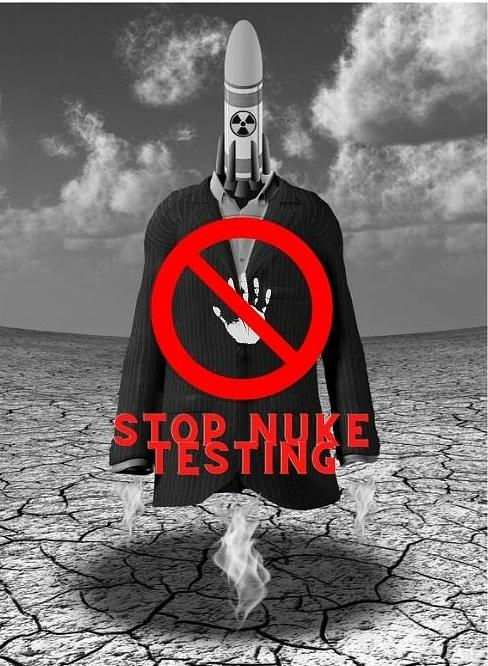 Stop Nuke Testing Digital Art by Sadiq Qatari - Fine Art America
