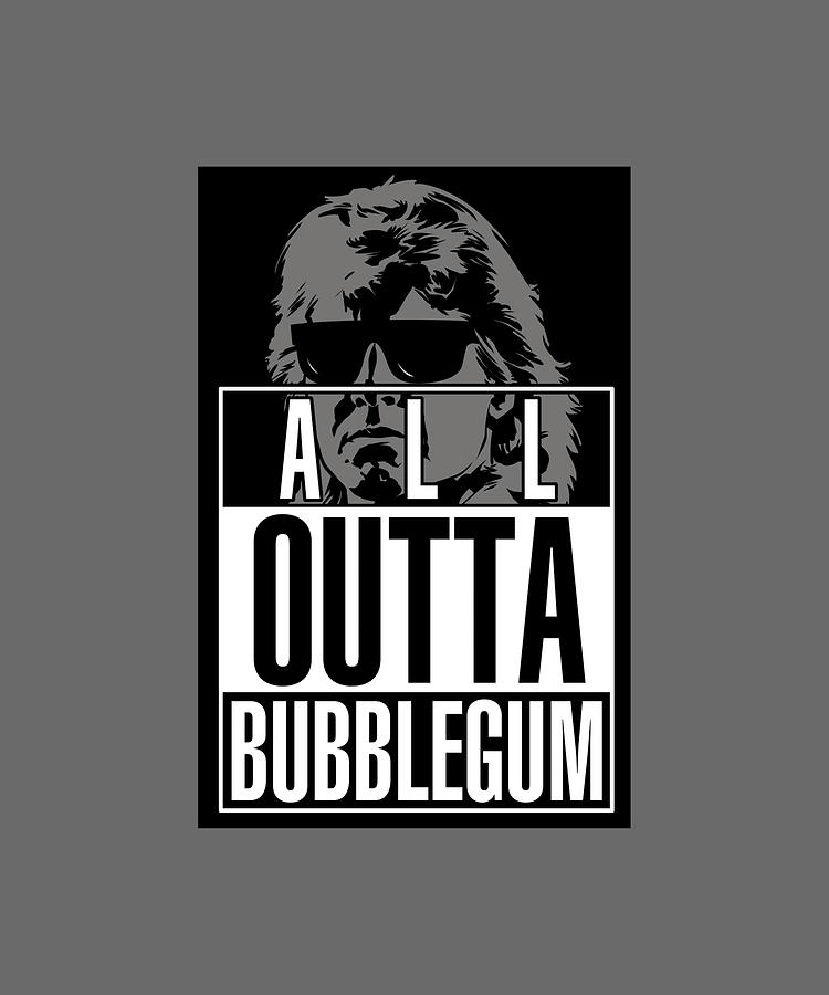 STRAIGHT ALL OUTTA BUBBLEGUM T green Painting by Lisa Luke | Pixels