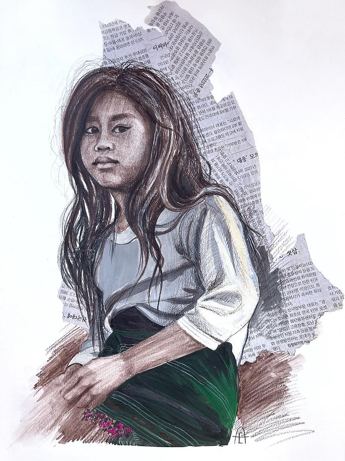 Stranger Drawing by Eugenie Eremeichuk - Fine Art America