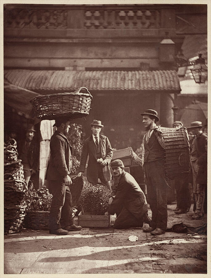 Street Life in London, Covent Garden Market, c1876-1877 Photograph by John Thomson - Fine Art ...