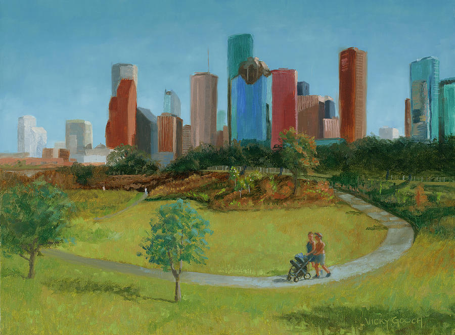 Strollers Painting by Vicky Gooch - Pixels