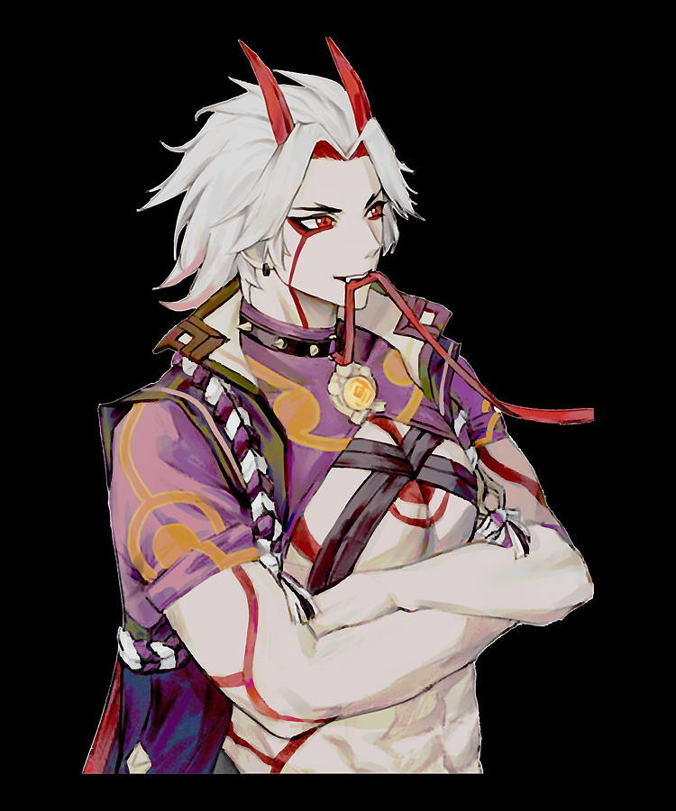 Strong Ground Leader Nice Arataki Itto Genshin Impact Gift Digital Art by Zery Bart - Fine Art ...