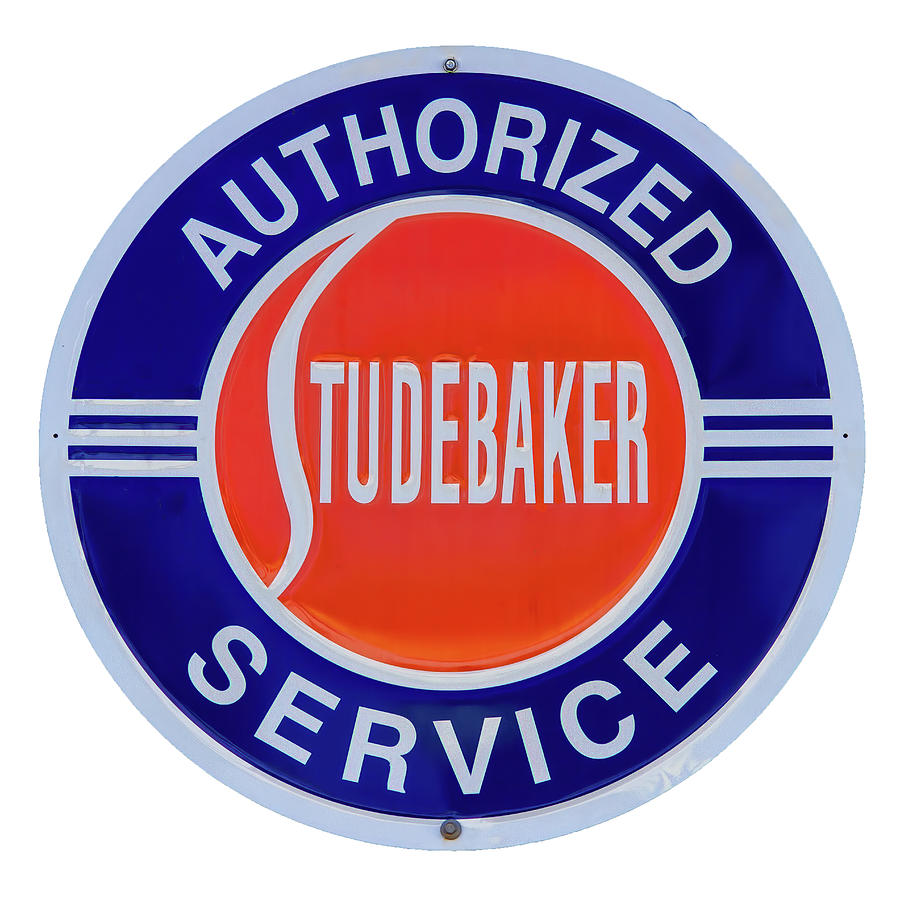 Studebaker Authorized Service Sign On White Photograph by Nick Gray
