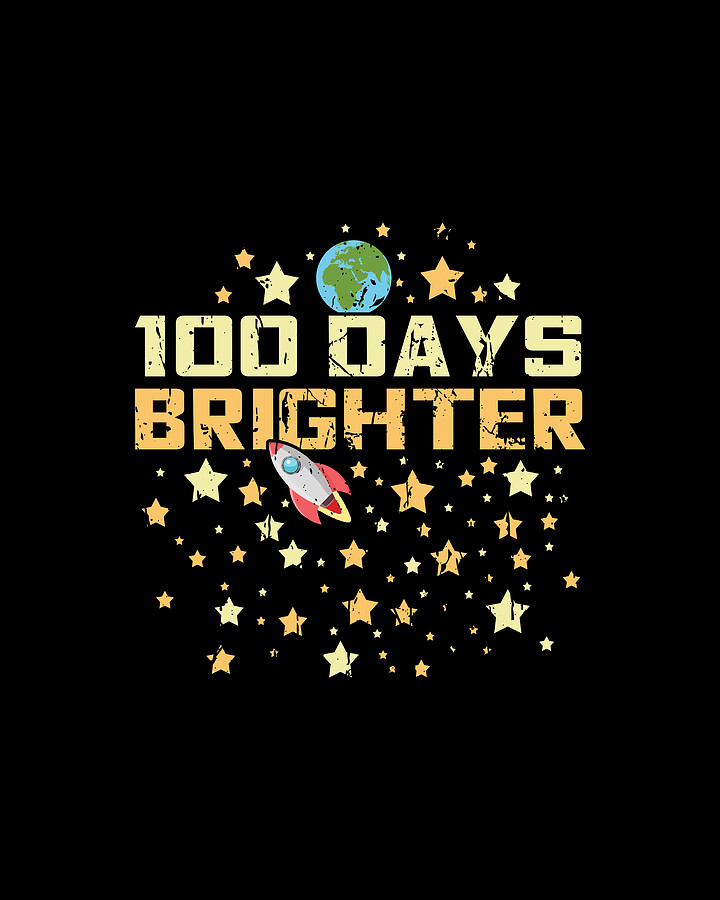 Student 100th Day Brighter Star 100 Days Of School Digital Art by ...