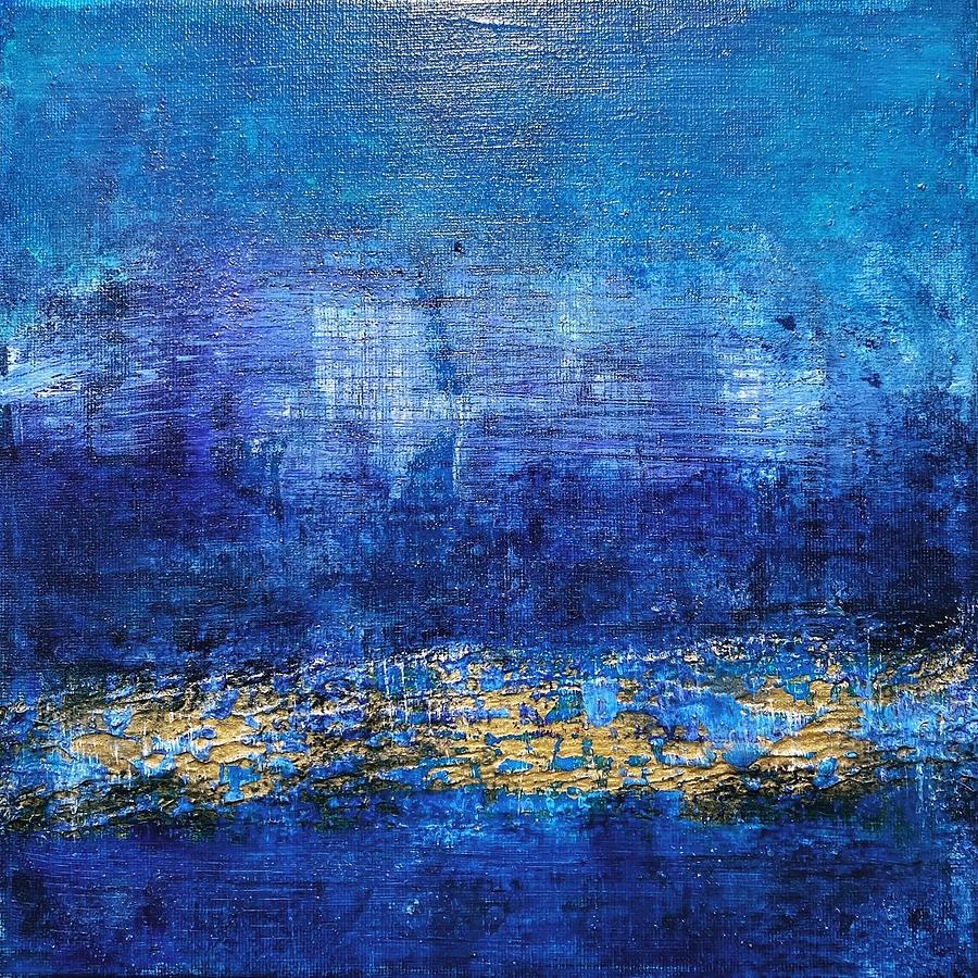 Study in Blue Painting by Chip Leakas - Pixels