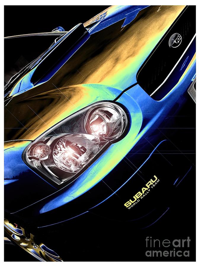 Subaru Impreza Painting by Hunter Chapman - Fine Art America