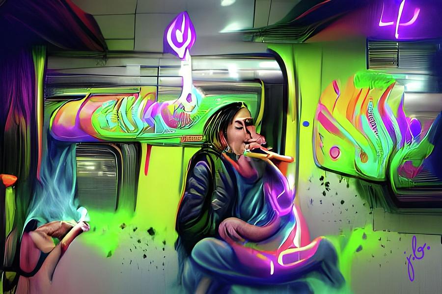 Subway Windows Digital Art by Jonathan Berkley - Pixels