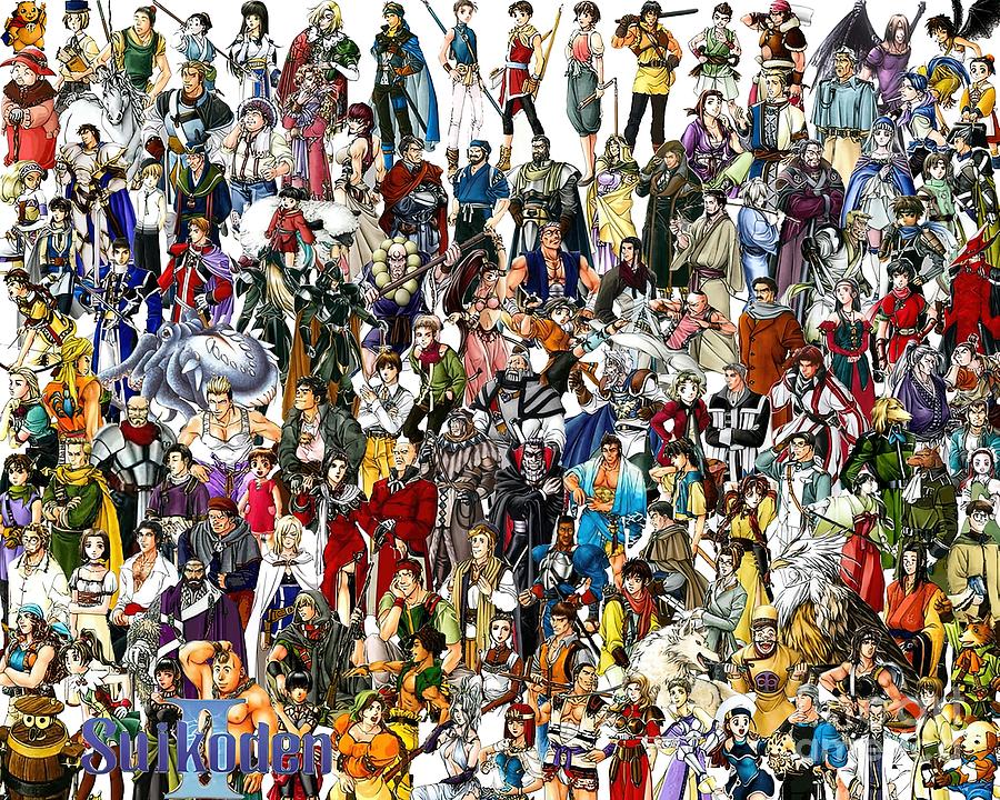 Suikoden 2 Collage Painting by Lee Jasmine - Fine Art America