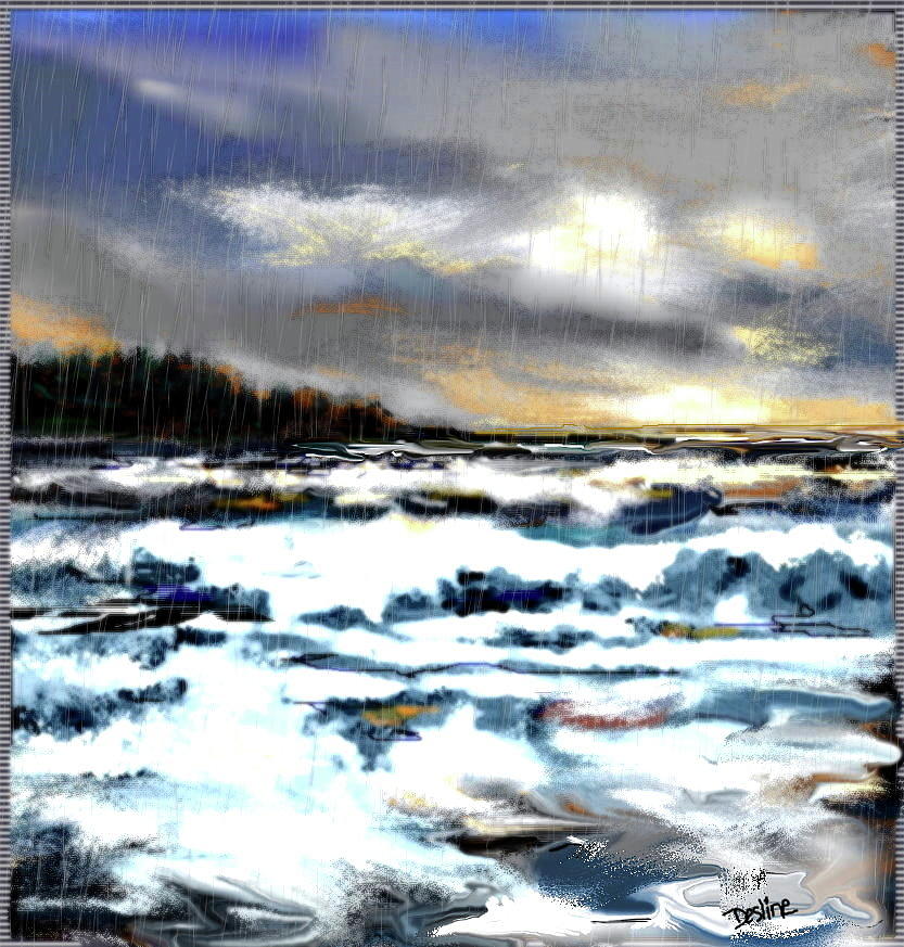 Summer Storm Digital Art by Desline Vitto - Fine Art America