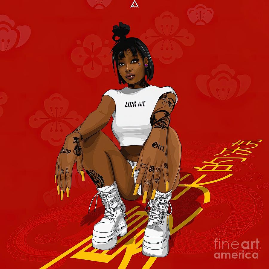 Summer Walker Painting by Lee Jasmine - Fine Art America