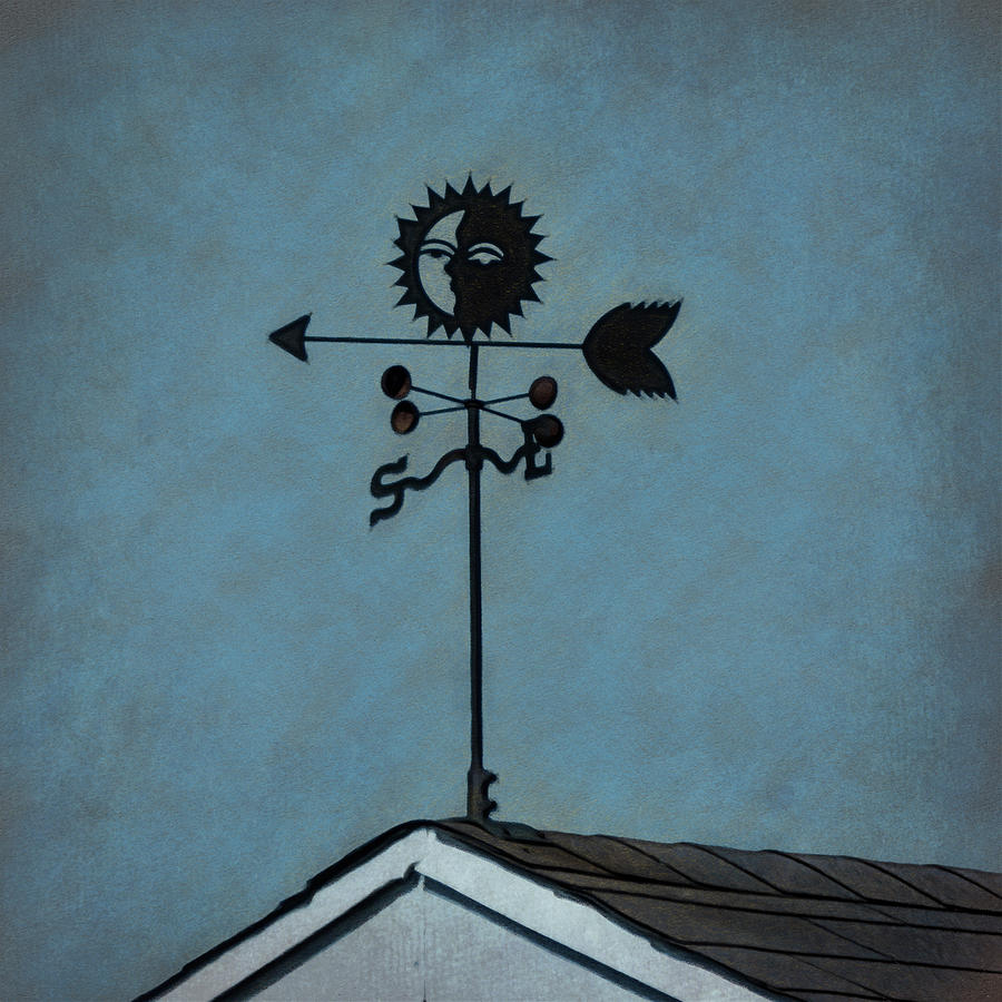 Sun And Moon Weather Vane Photograph by Leslie Montgomery - Pixels
