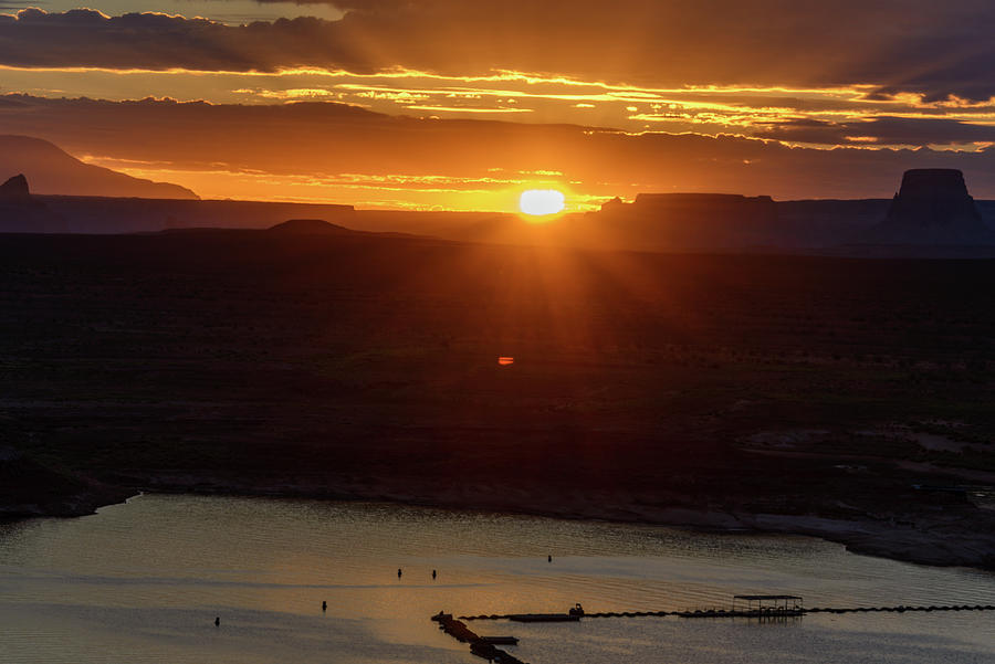Sun rising over Lake Powell Photograph by Prinz Erik | Pixels