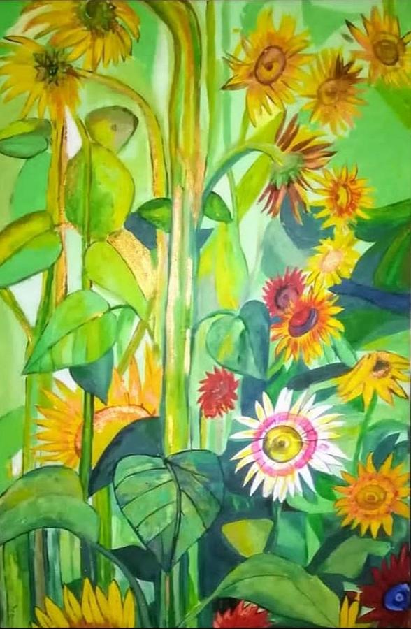 Sunflower Magic Painting by Hayley Williams - Fine Art America