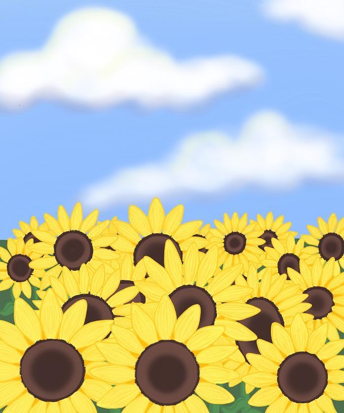 Sunflowers Digital Art by Ruth Lear | Fine Art America