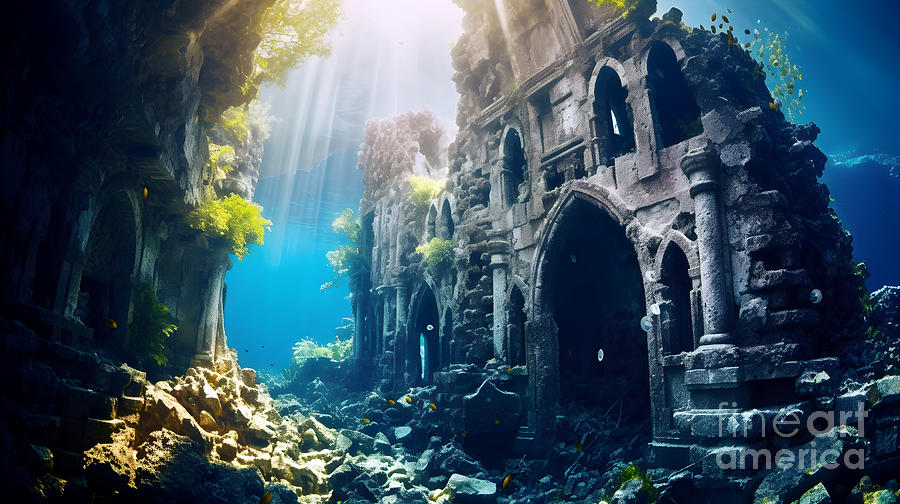 Sunken City Digital Art by AImages Art - Fine Art America