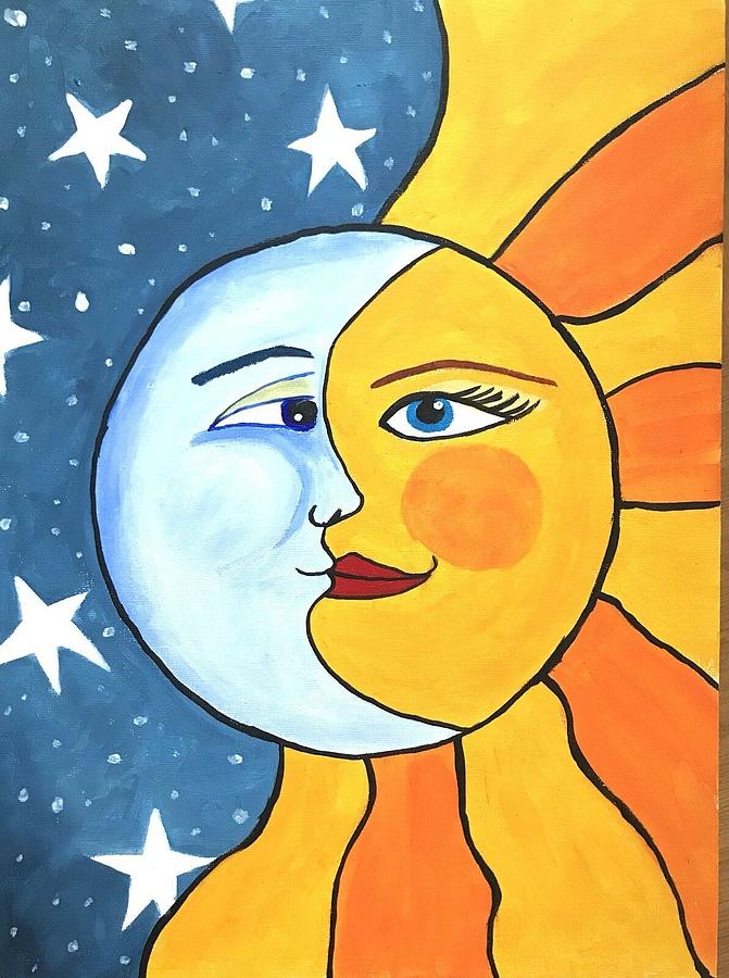 Sunnymoon Painting by Evgenia Ts - Fine Art America
