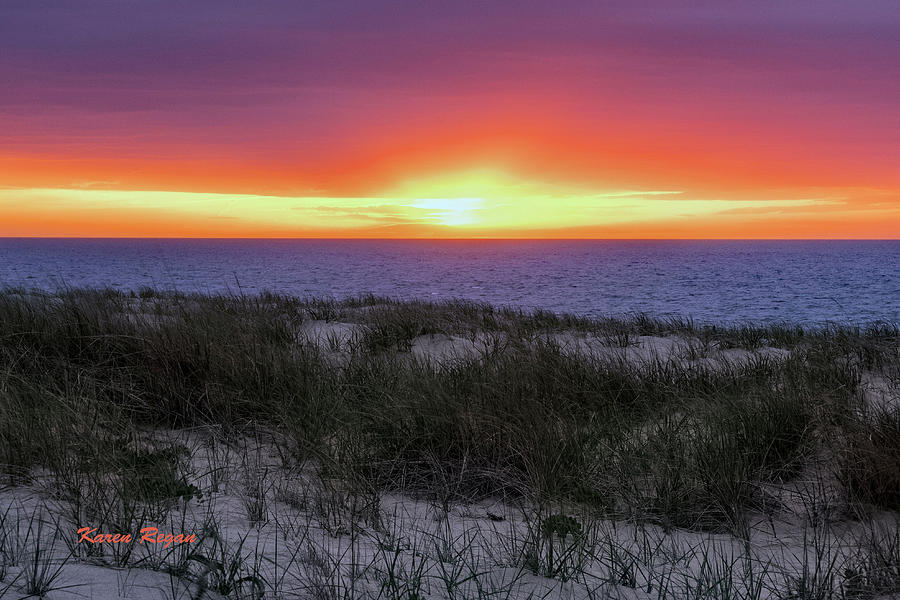 Sunset Over The Dunes At Race Point Beach Photograph By Karen Regan
