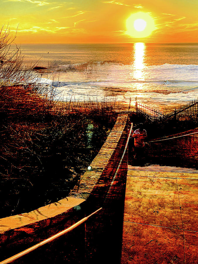 Sunset Path Photograph by Hali Kessler - Pixels
